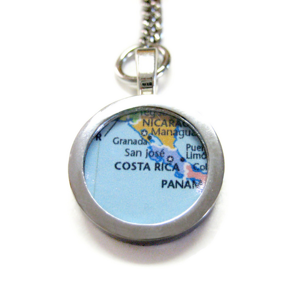 Kiola Designs | Accessories | Costa Rica Map Keychain | Poshmark